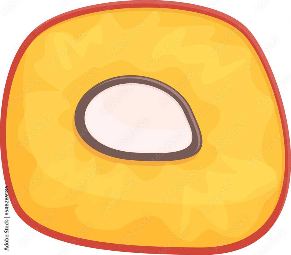 Half oil fruit icon cartoon vector. Food tree. Tropical drop Stock ...