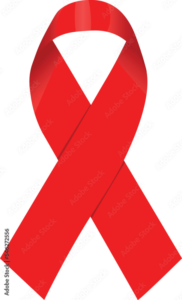 Aids Red Ribbon Vector