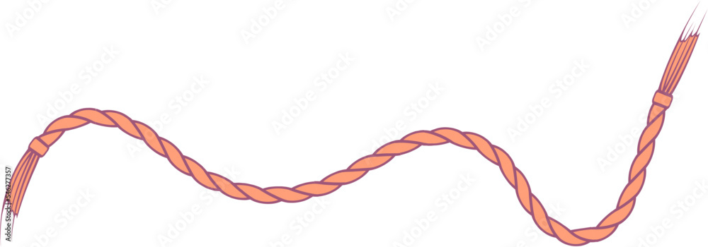 Aesthetic rope line ornament Stock Vector | Adobe Stock