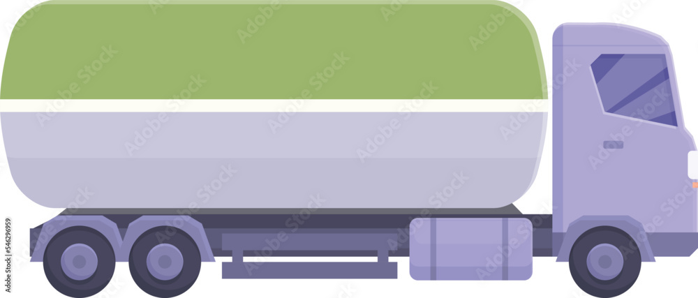 Lorry truck icon cartoon vector. Gasoline tanker. Diesel cargo Stock ...