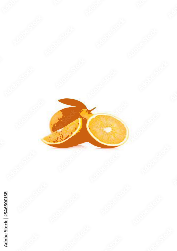 Vector Naranja fruta icon Stock Vector | Adobe Stock