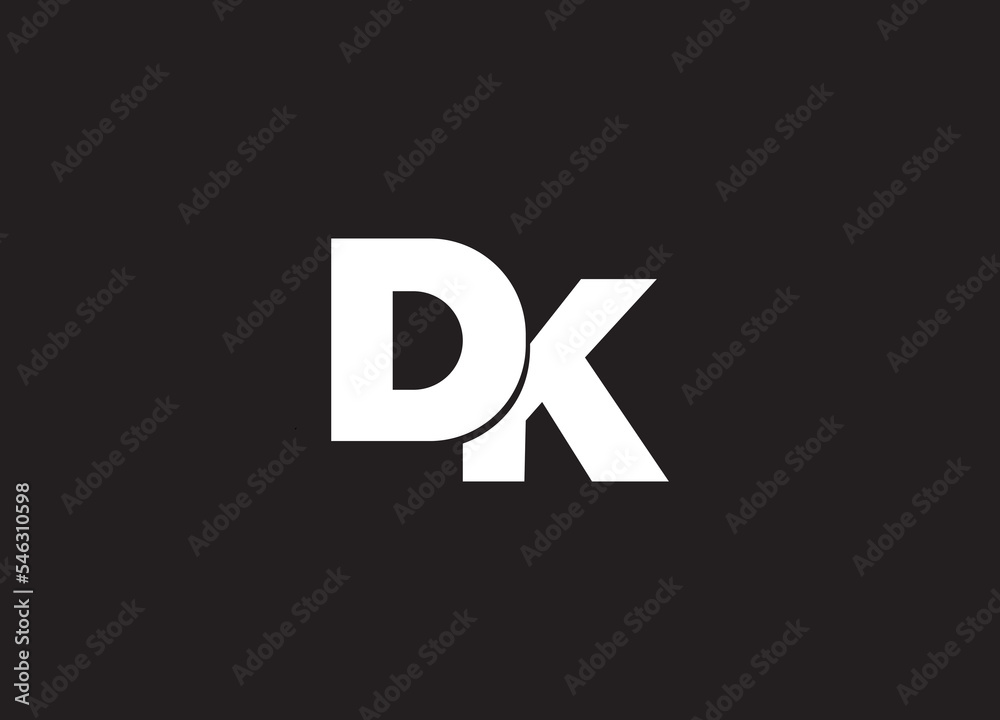 Alphabet letters monogram icon DK logo design Stock Vector | Adobe Stock