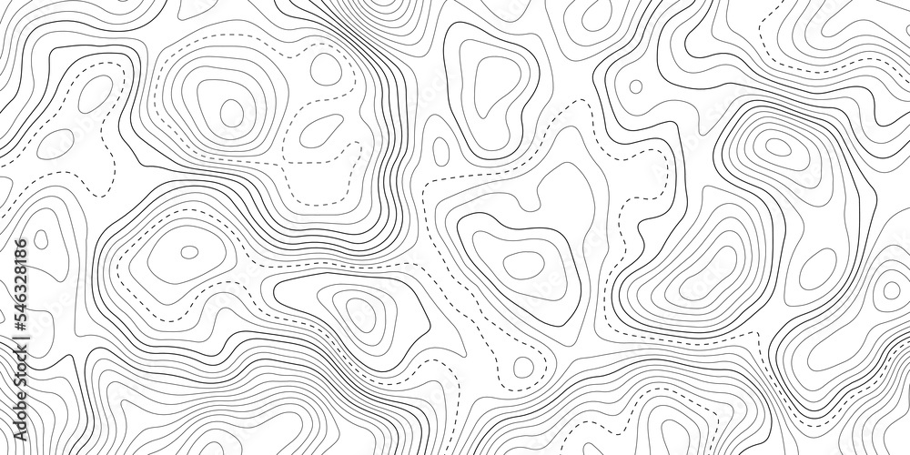 Topographic contour map. Vector cartography illustration. Topography ...