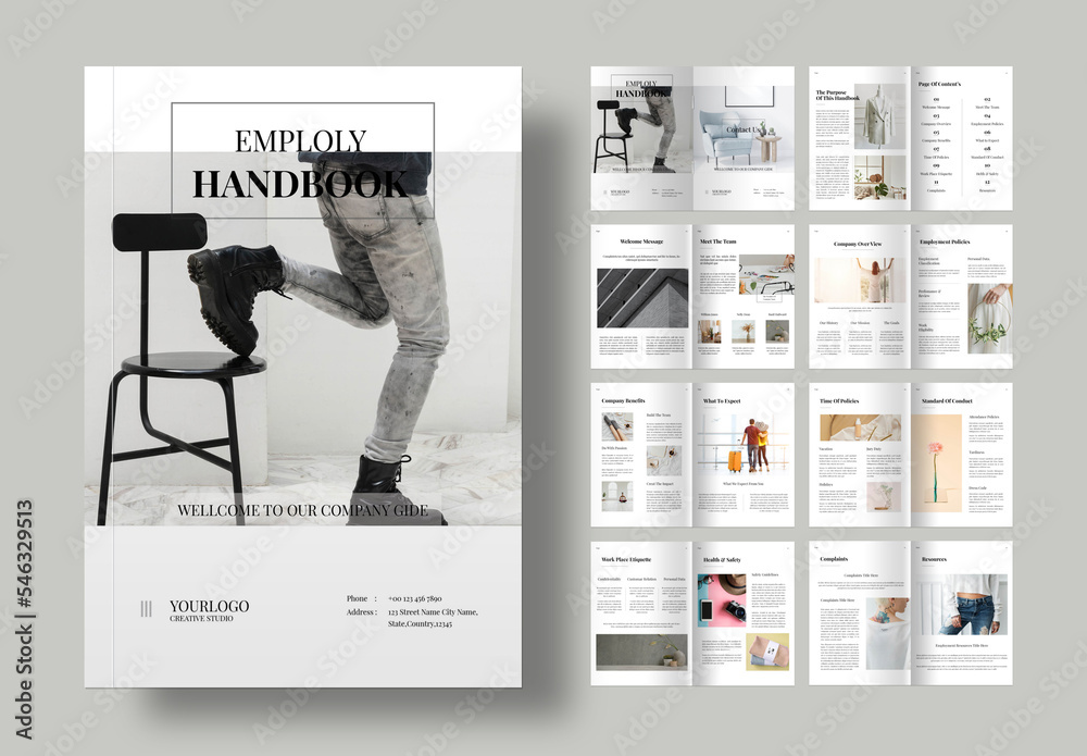 Ebook Layout Stock Template Adobe Stock