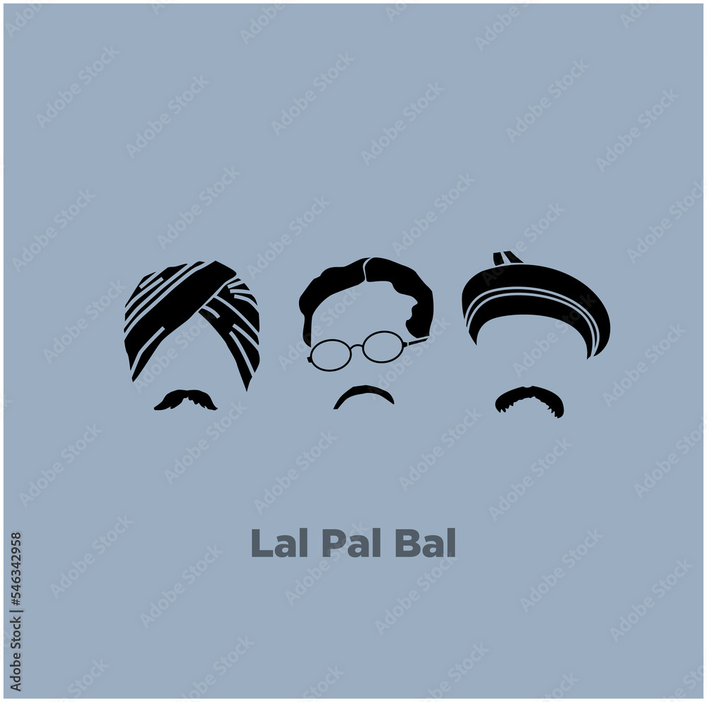 Lala Lajpat Rai, Bipin Chandra Pal, and Bal Gangadhar Tilak (Freedom ...