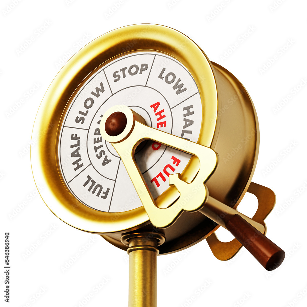 Engine order telegraph on transparent background Stock Illustration ...