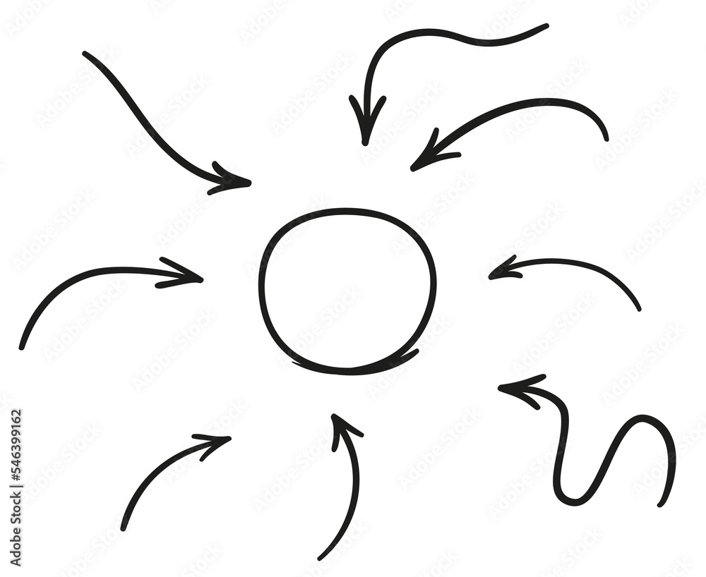 Infographic elements on isolation background. Collection of arrows ...