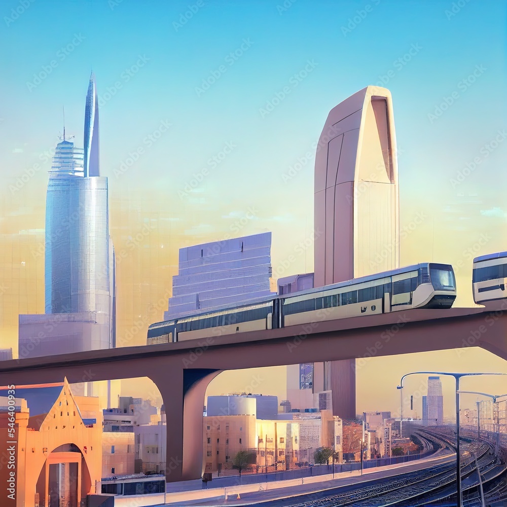 Riyadh, Saudi Arabia, KSA August 24, 2021 new buildings in the King ...