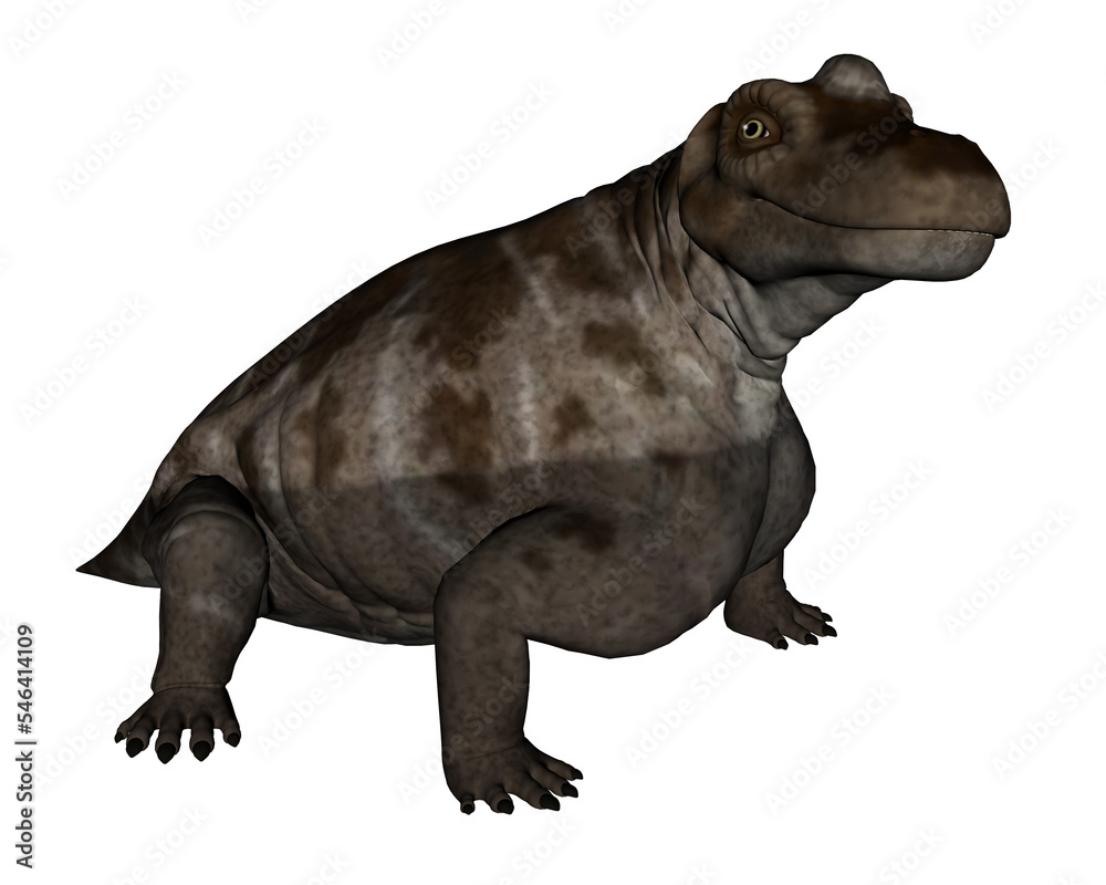 Keratocephalus dinosaur - 3D render Stock Illustration | Adobe Stock