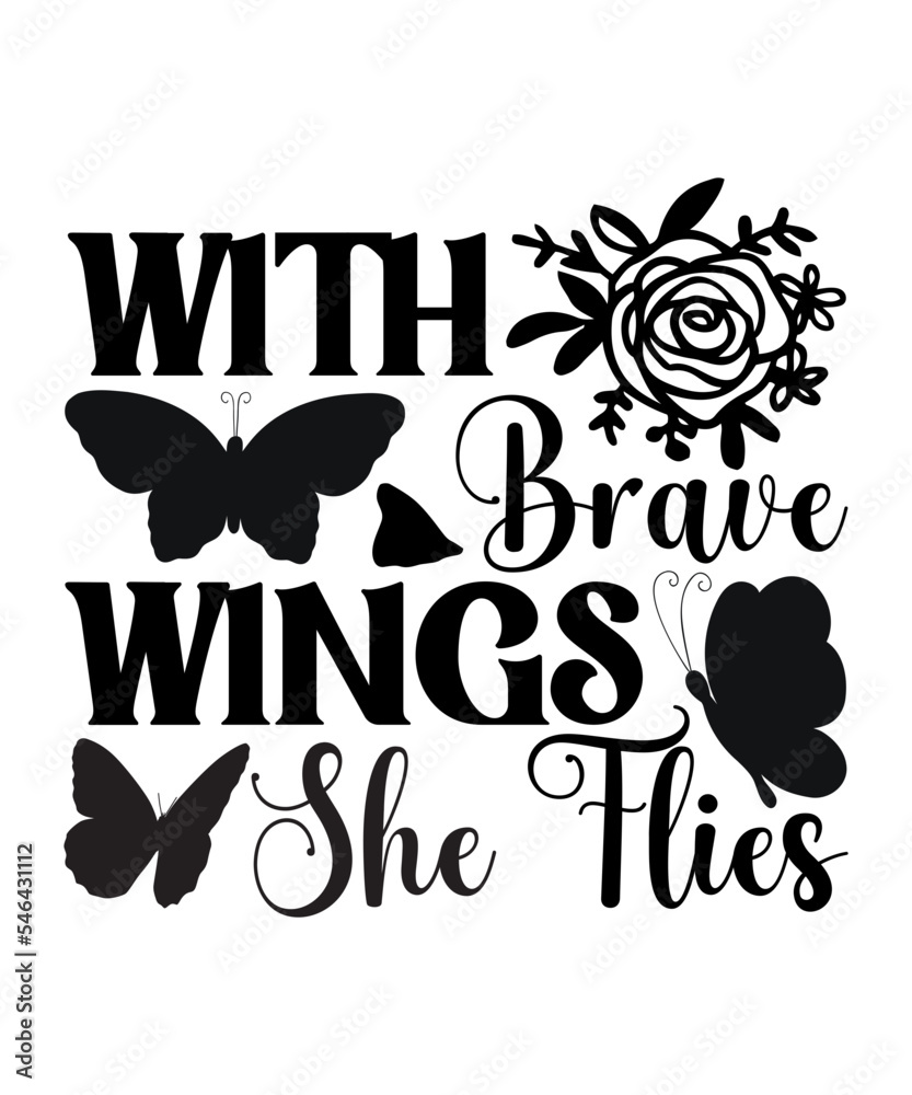 Simple Butterfly SVG, Split Monogram SVG, Butterfly Vector, Butterfly ...