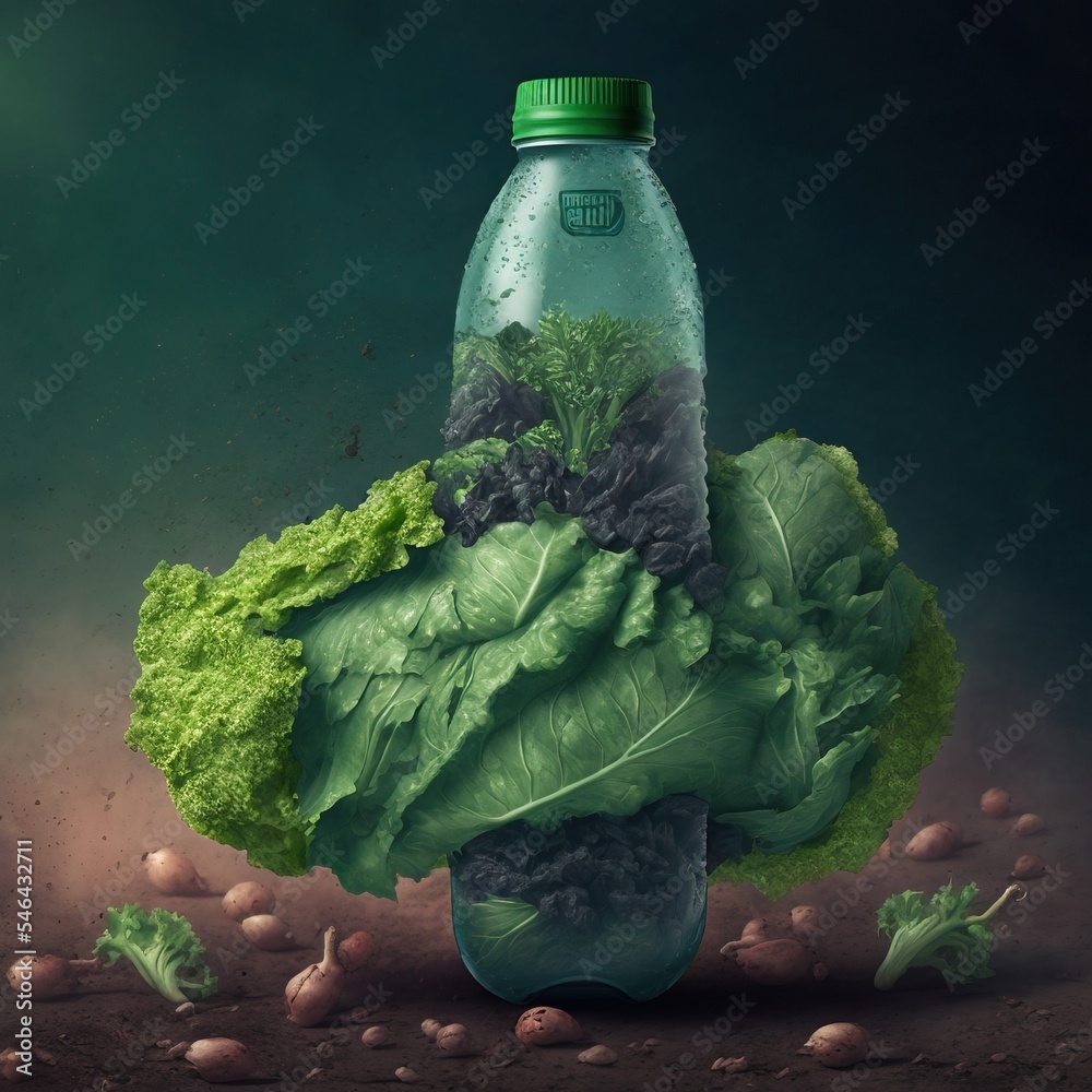 Bioplastic and biodegradable plastic, green plastics made with ...