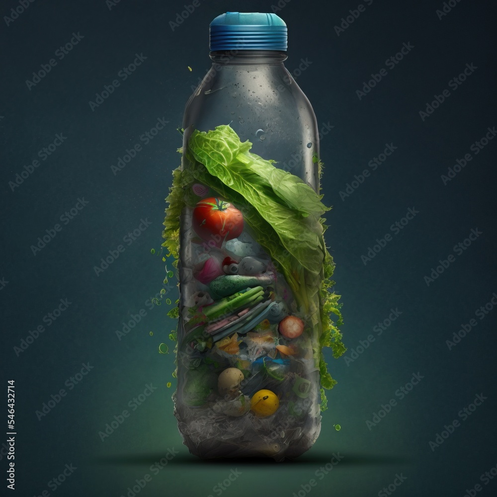 Bioplastic and biodegradable plastic, green plastics made with ... Bioplastic and biodegradable plastic, green plastics made with ...