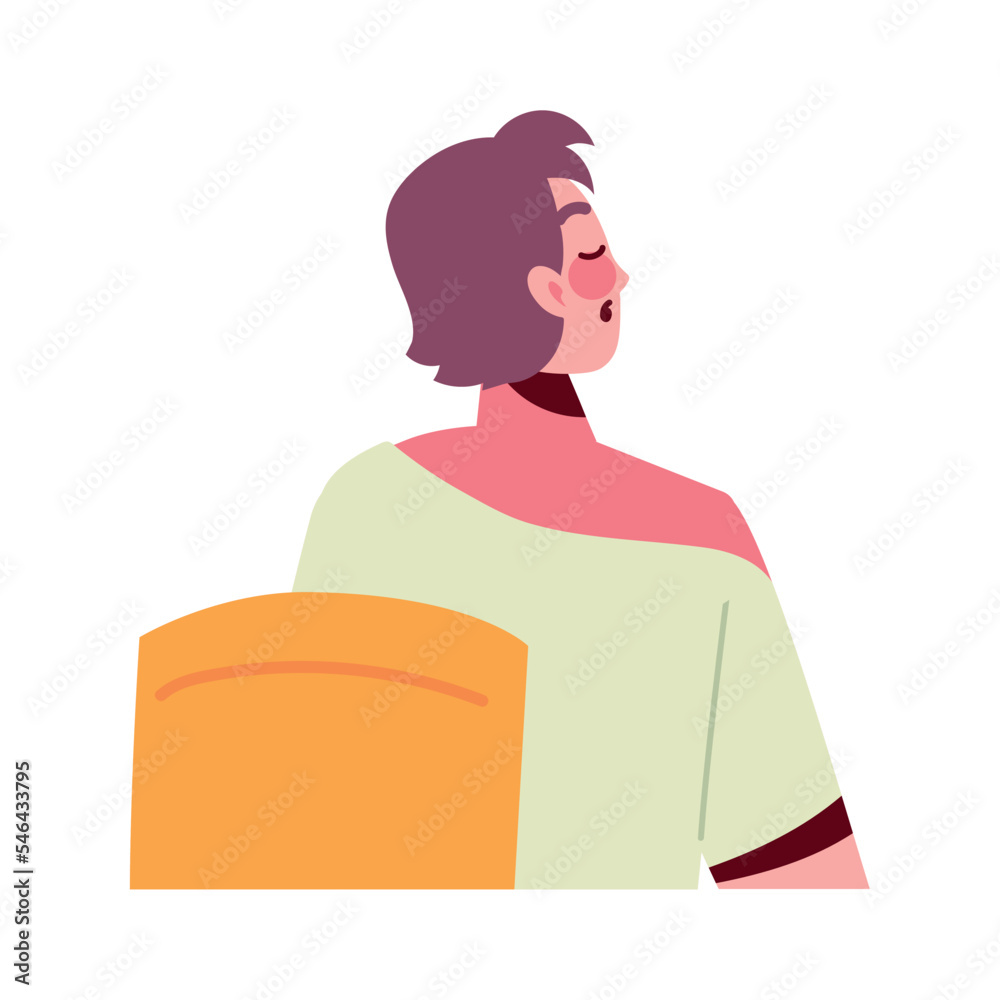 back view woman Stock Vector | Adobe Stock