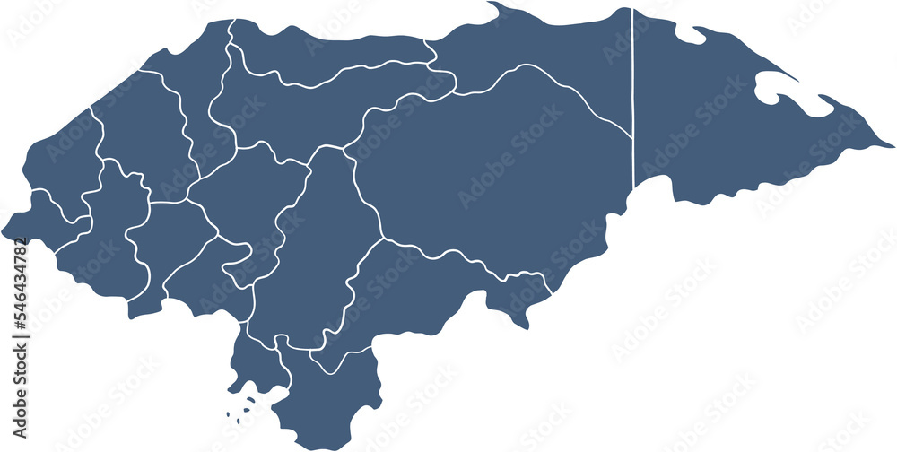 doodle freehand drawing of honduras map. Stock Illustration | Adobe Stock