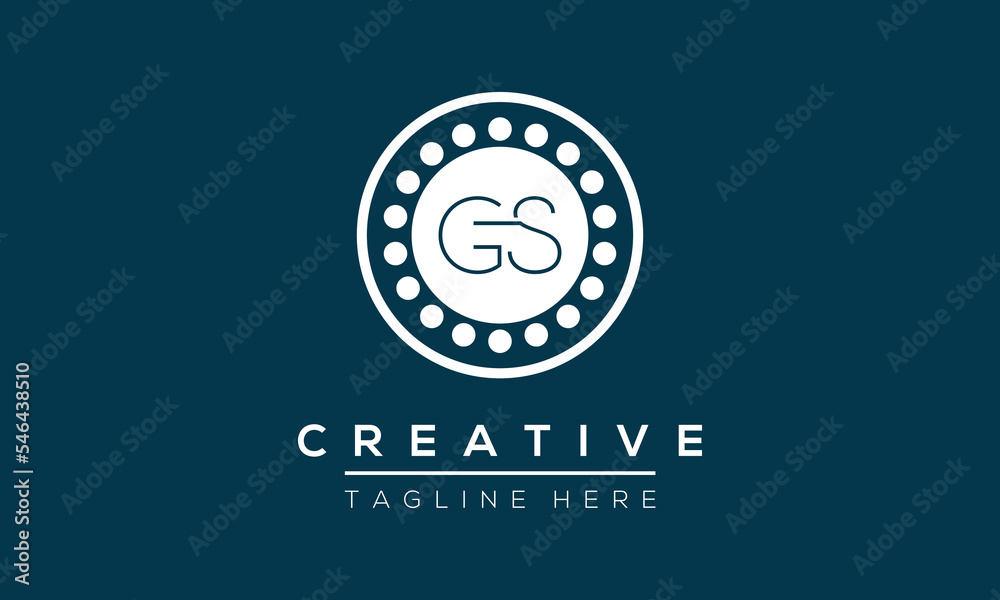 Initial GS Letter Logo With Modern Typography Vector Template. Creative ...