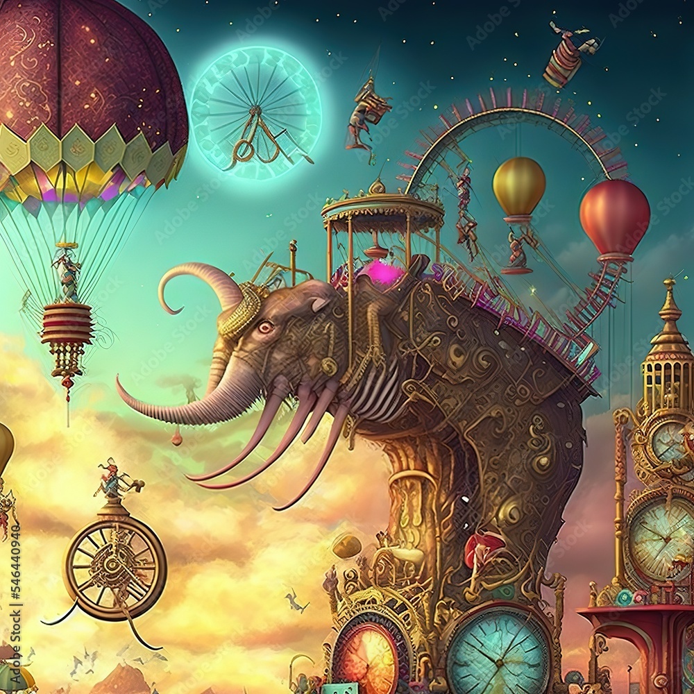 Steampunk Circus Art
