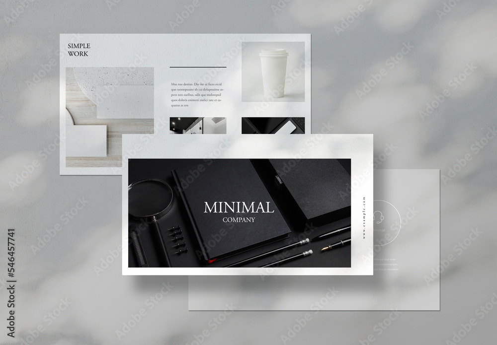 Minimal Presentation Layout Stock Template | Adobe Stock