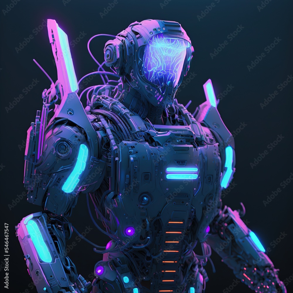 Sci-fi robotic exoskeleton armor with human operator inside, robot with ... Sci-fi robotic exoskeleton armor with human operator inside, robot with ...