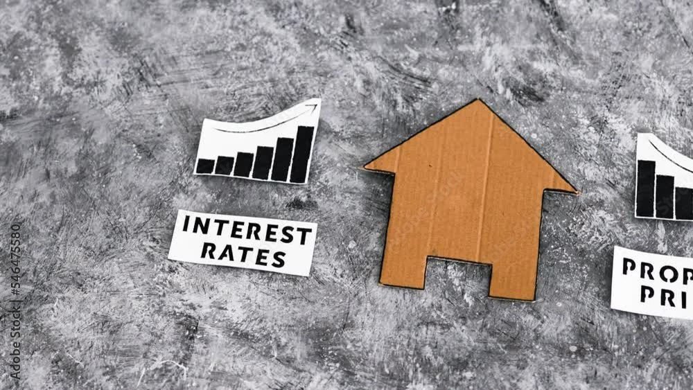 interest rates increasing and property prices dropping, cardboard house ...