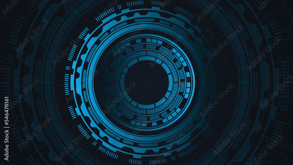 Digital circuit technology. Hi-tech communication concept futuristic ...