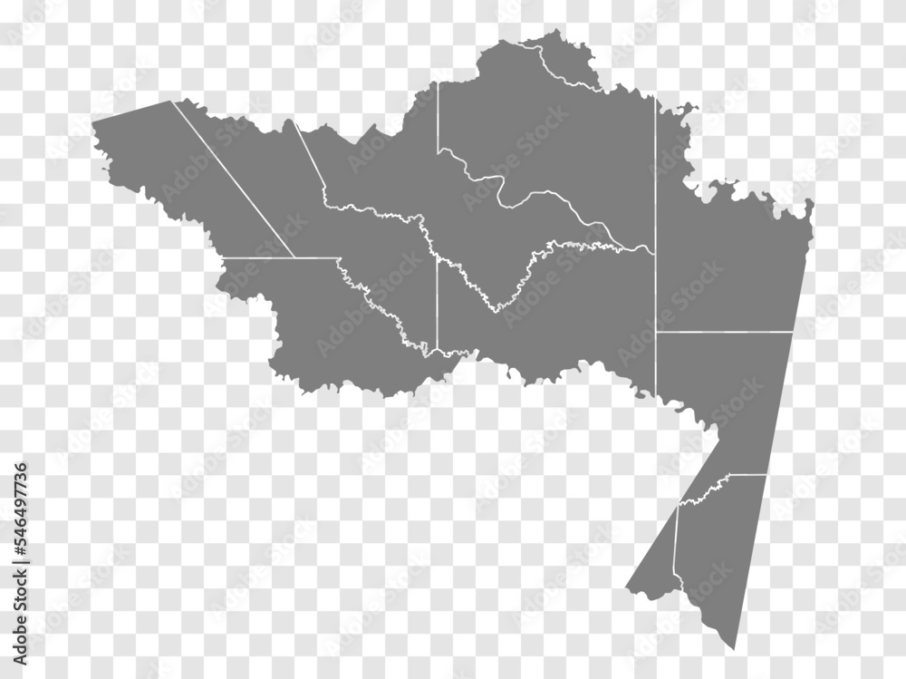 Blank map Amazonas Department of Colombia. High quality map Amazonas ...