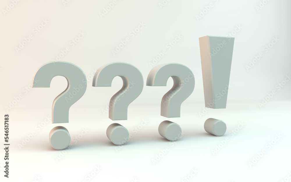 question mark and exclamation mark abstract art Stock Illustration ...