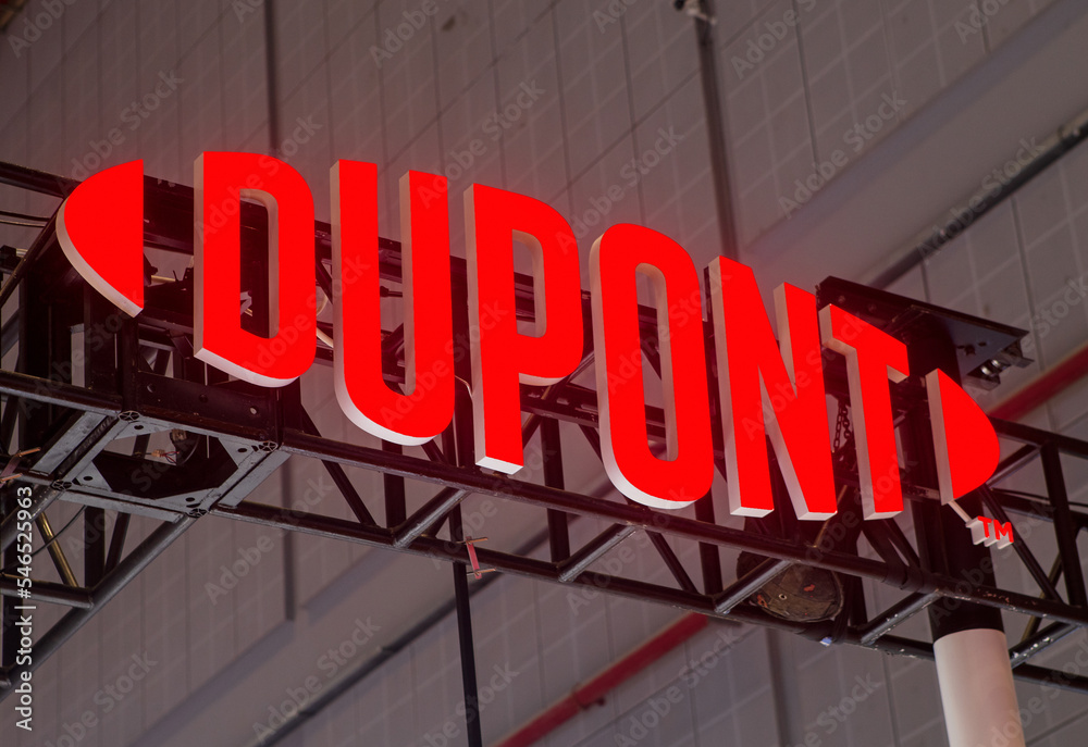 SHANGHAI, CHINA- NOV.6, 2022: Dupont sign is seen during the fifth ...