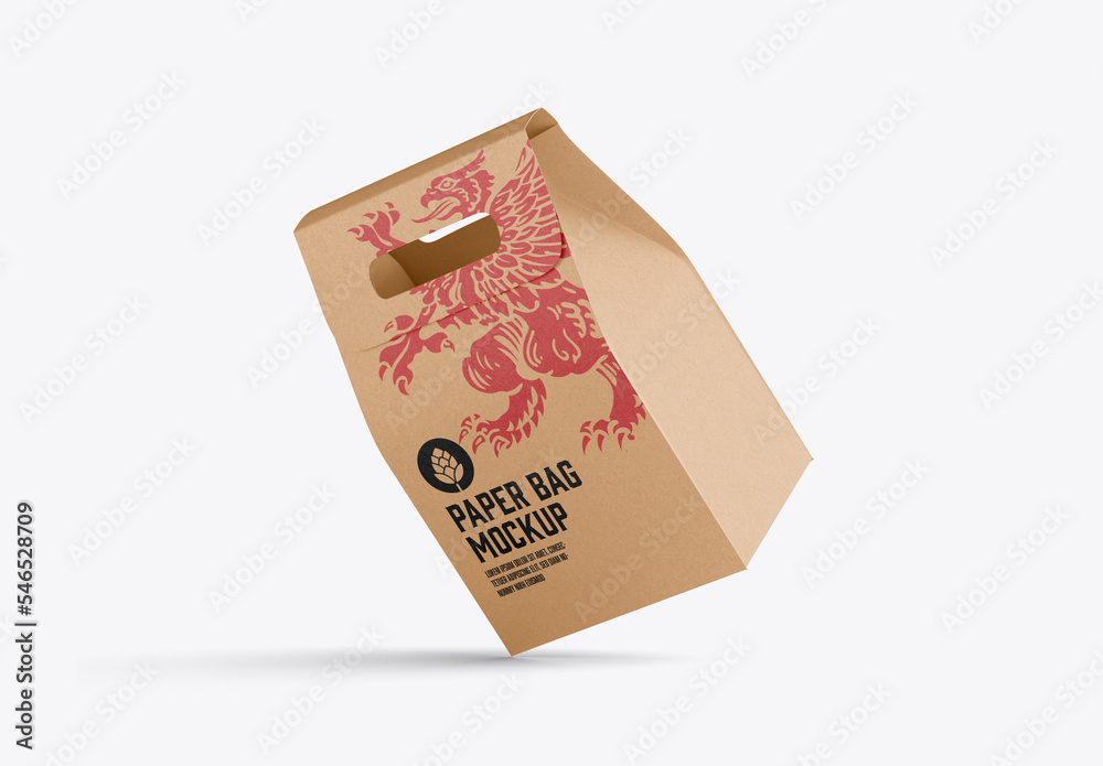 Kraft Paper Bag Mockup Stock Template | Adobe Stock