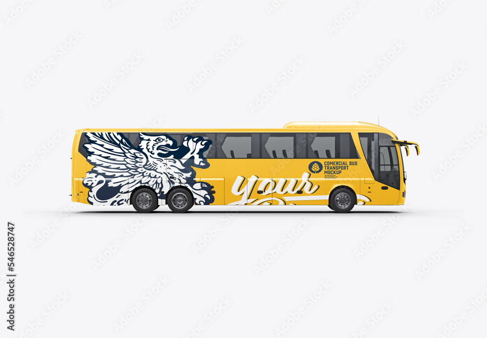 Bus Mockup Stock Template | Adobe Stock