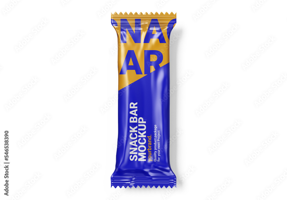 Snack Bar Pouch Mockup Stock Template | Adobe Stock