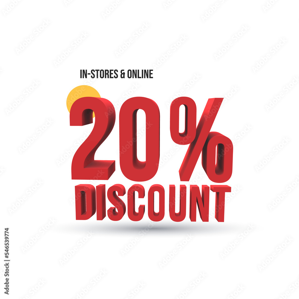 20% discount png icon in red color with transparent background ...