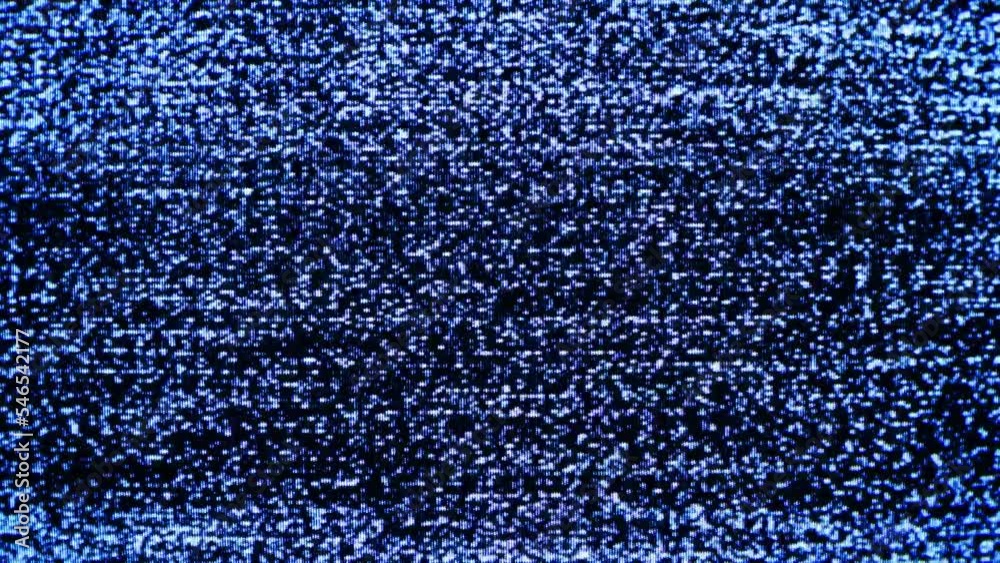 TV Static Noise Glitch Effect – Original Video from a vintage CRT ...