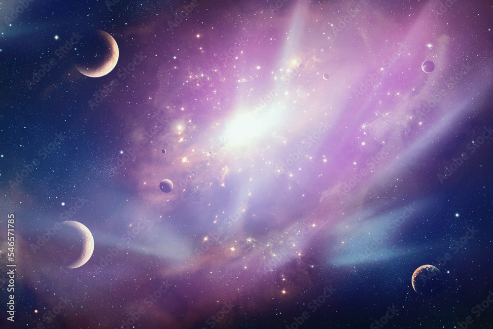 Realistic Space galaxy background. universe space abstract background ...