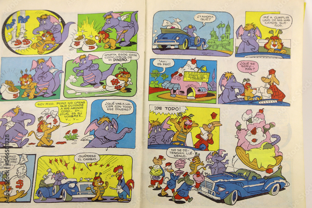 Comic magazine from the 80s with advertising for The Wuzzles. Walt ...