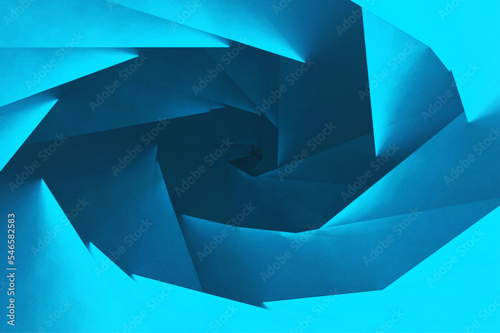 Blue artwork and background with a distorted and grained effect that ...