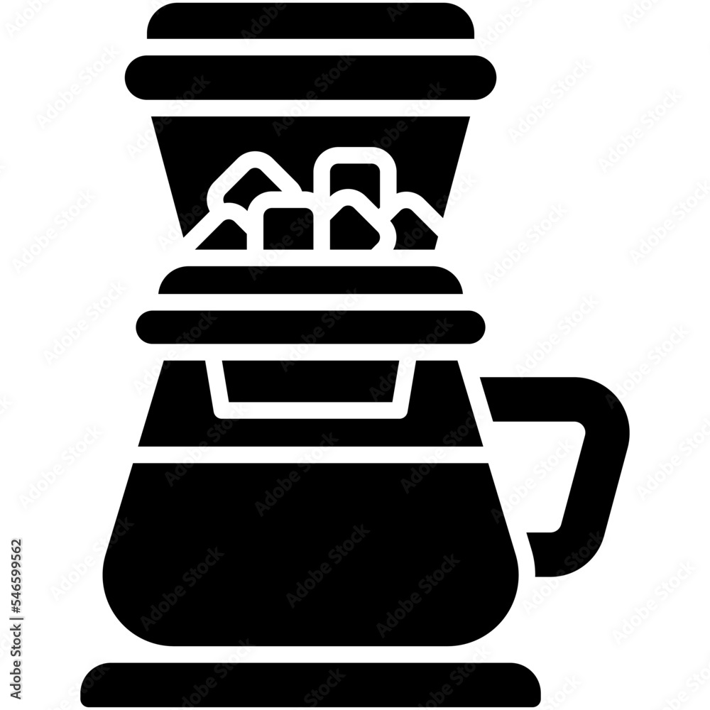 Cold brew coffee icon, Coffee shop related vector Stock Vector | Adobe ...