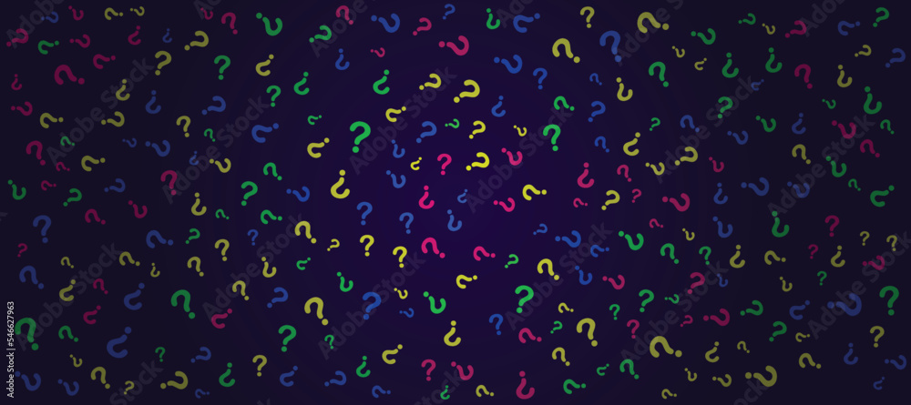 Colored background with question marks. Stock Vector | Adobe Stock