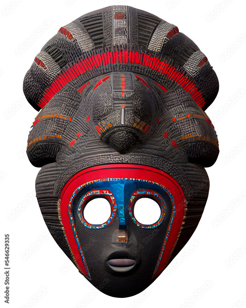 Transparent PNG Digital Illustration African Mask Stock Illustration ...