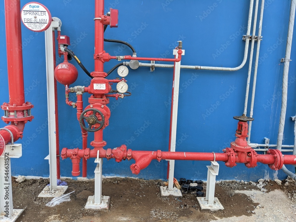 Photo of hydrant tower fire fighting system protection of the power ...