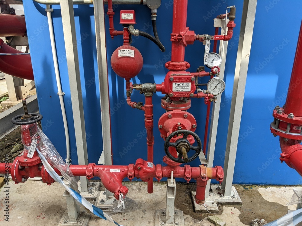 Photo of hydrant tower fire fighting system protection of the power ...