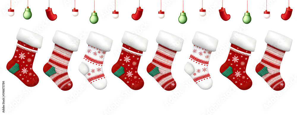 Christmas Stocking Border