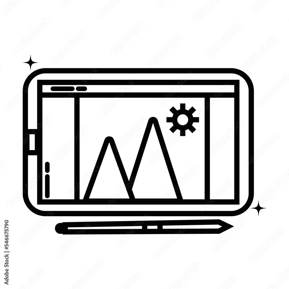 imagen en PNG icono de oficina en lineas con fondo transparente Stock ...
