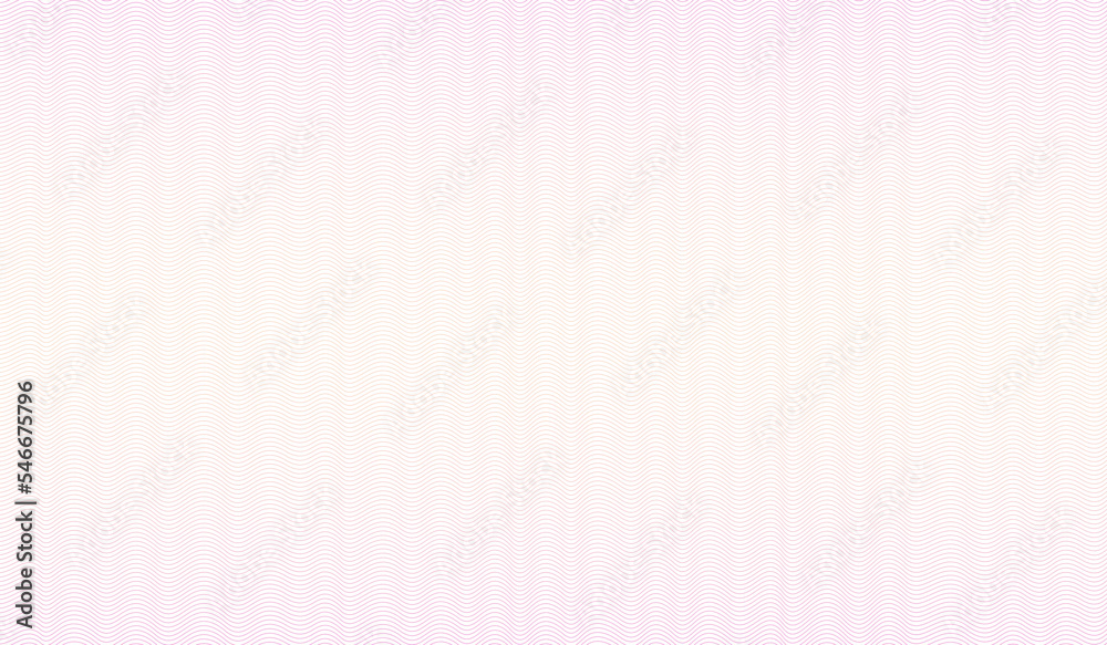 Purple, beige zigzag watermark pattern. Line art guilloche design ...