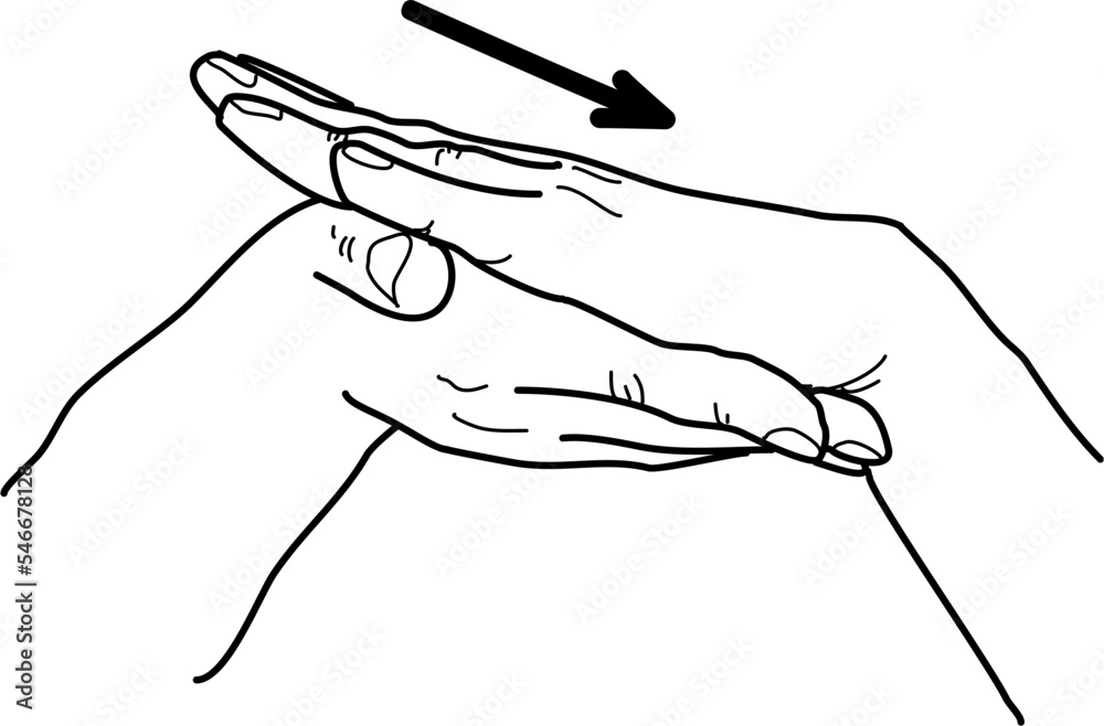 british signs language letter h-bsl Stock Vector | Adobe Stock