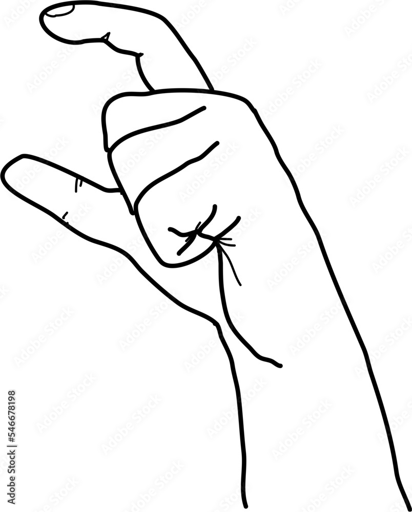 british signs language letter c-bsl Stock Vector | Adobe Stock