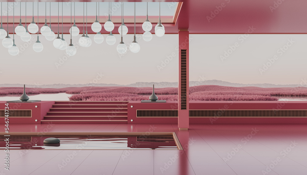 Render of a Liminal Space Stock Photo | Adobe Stock