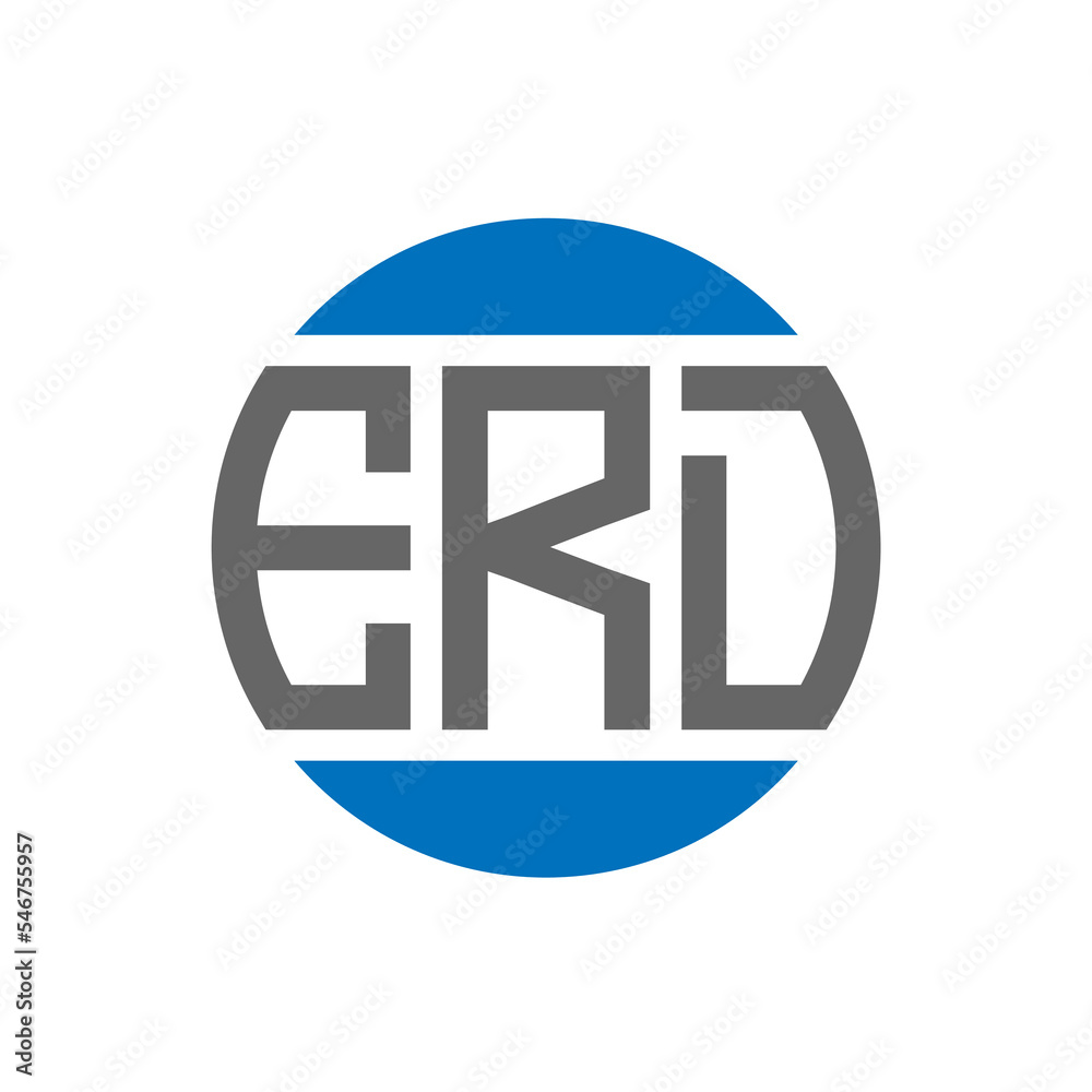 ERD letter logo design on white background. ERD creative initials ...