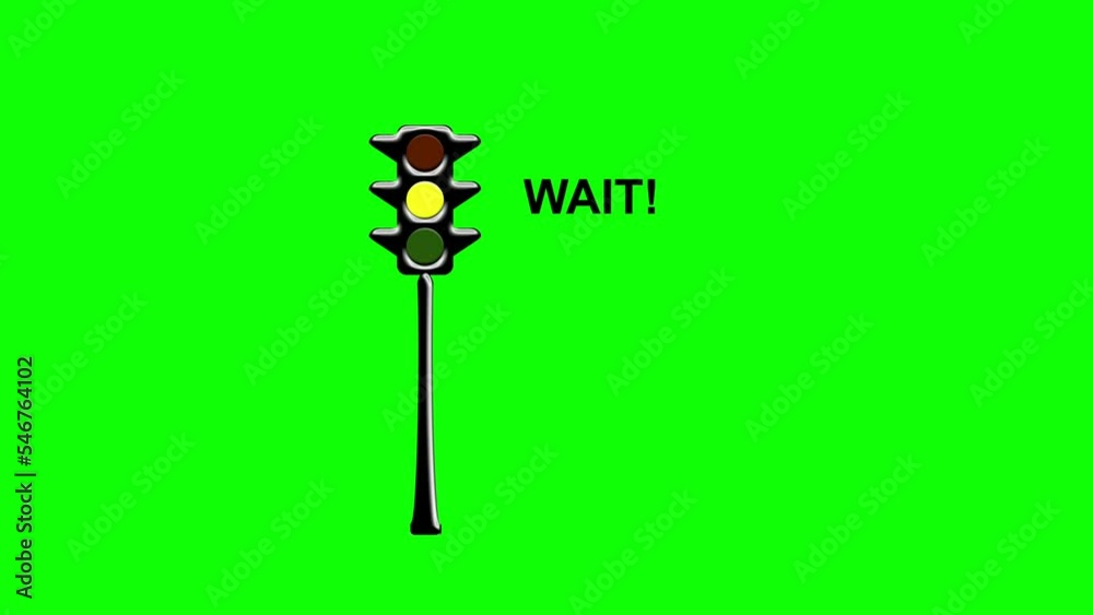 Traffic lights motion graphics with green screen background Stock 비디오 ...
