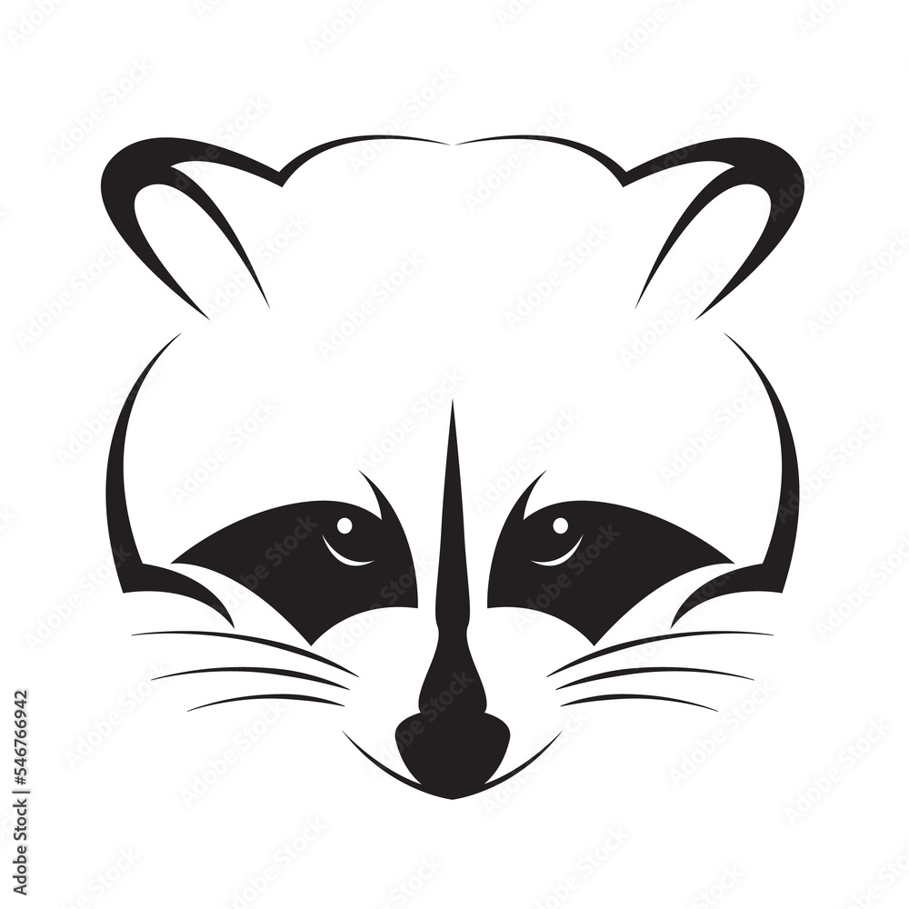 Raccoon design isolated on transparent background. Wild Animals. Stock ...