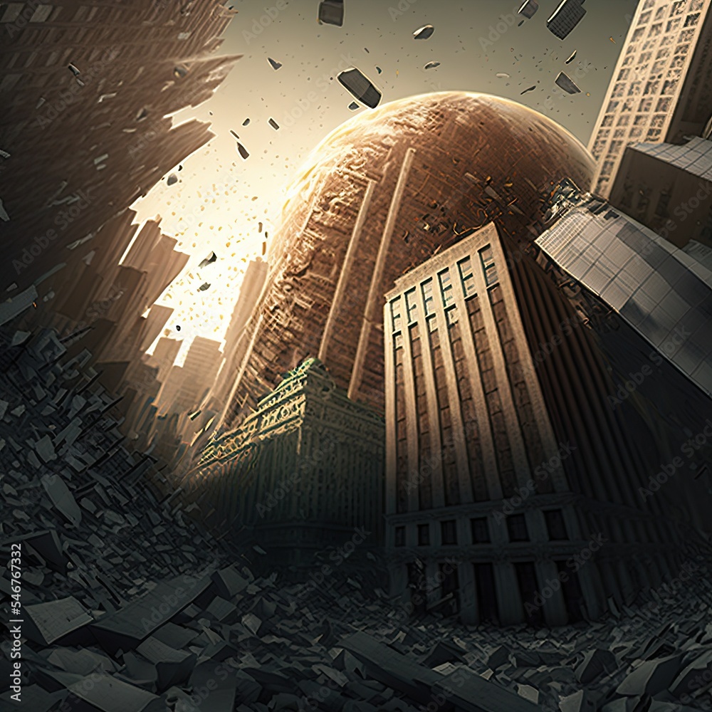 Global financial crisis stock market crash collapse of economy and wall ...